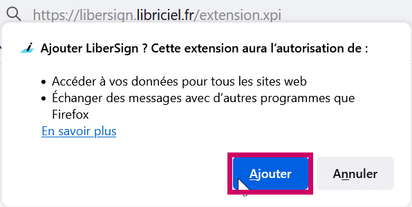 Installation de l’outil de signature électronique LIBERSIGN V2